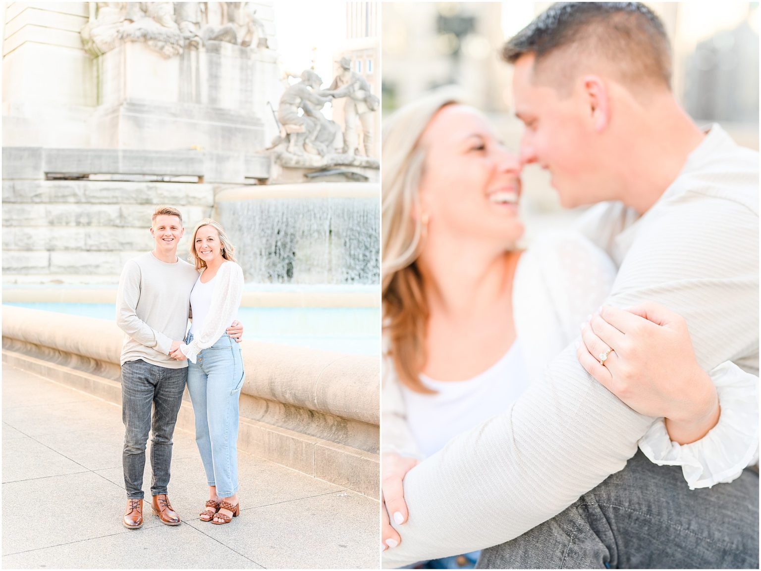 Monument Circle & Indiana War Memorial Engagement Session