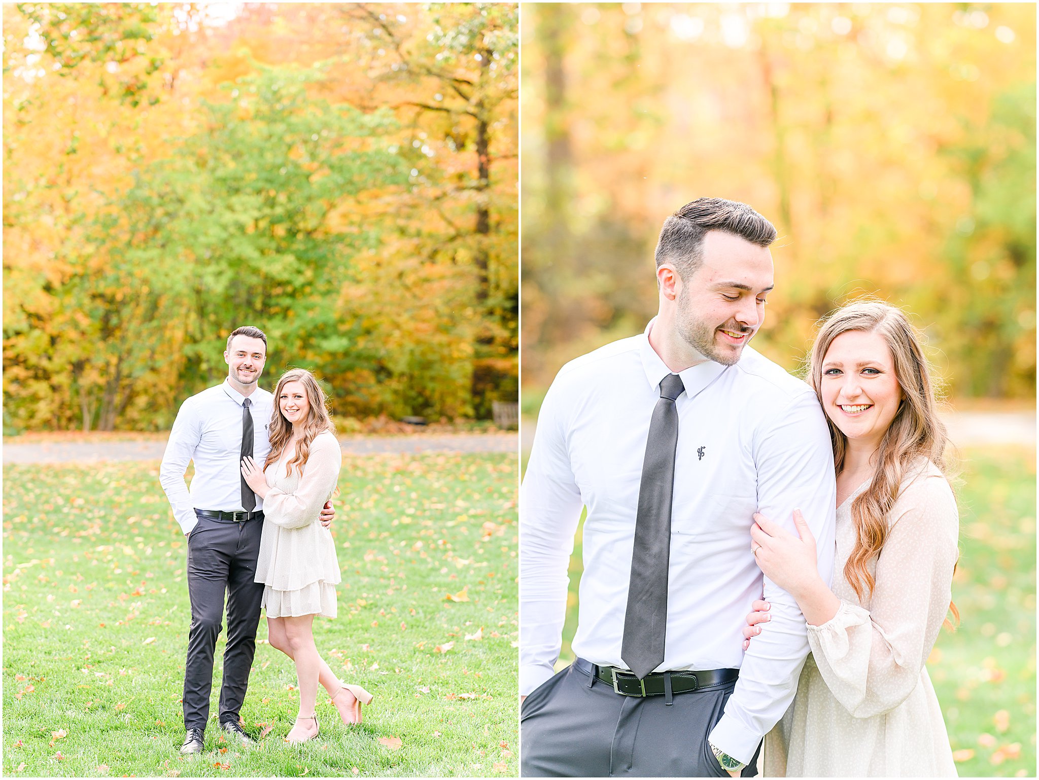 Newfields + 100 Acre Woods Engagement | Larissa + Darin
