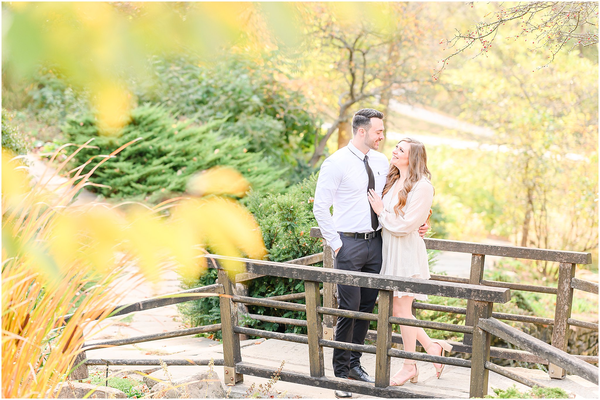 Newfields + 100 Acre Woods Engagement | Larissa + Darin